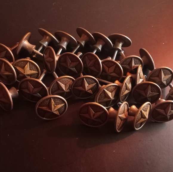Unique Vintage | Accents | 2 Lots Of Solid Bronze Lonestar Pattern Cabinet Hardware Knobs Each ...